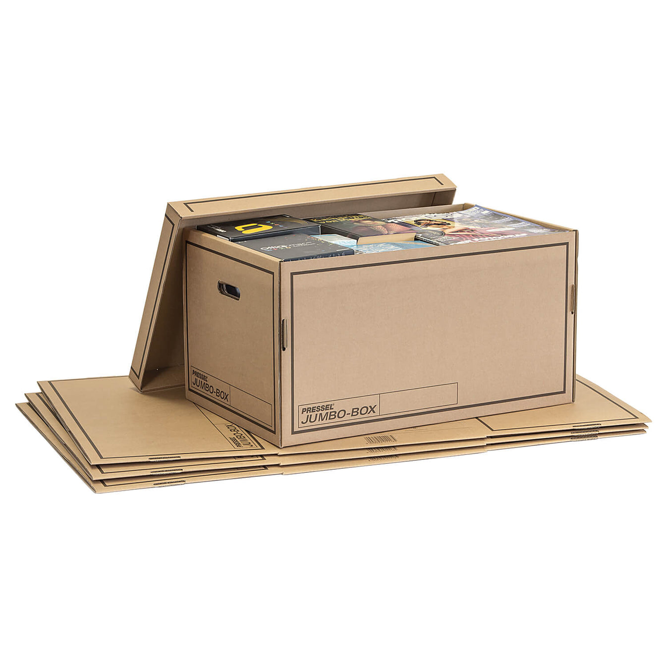 Pressel Jumbo-Box, Natur, 10 Stück – PRS-Box